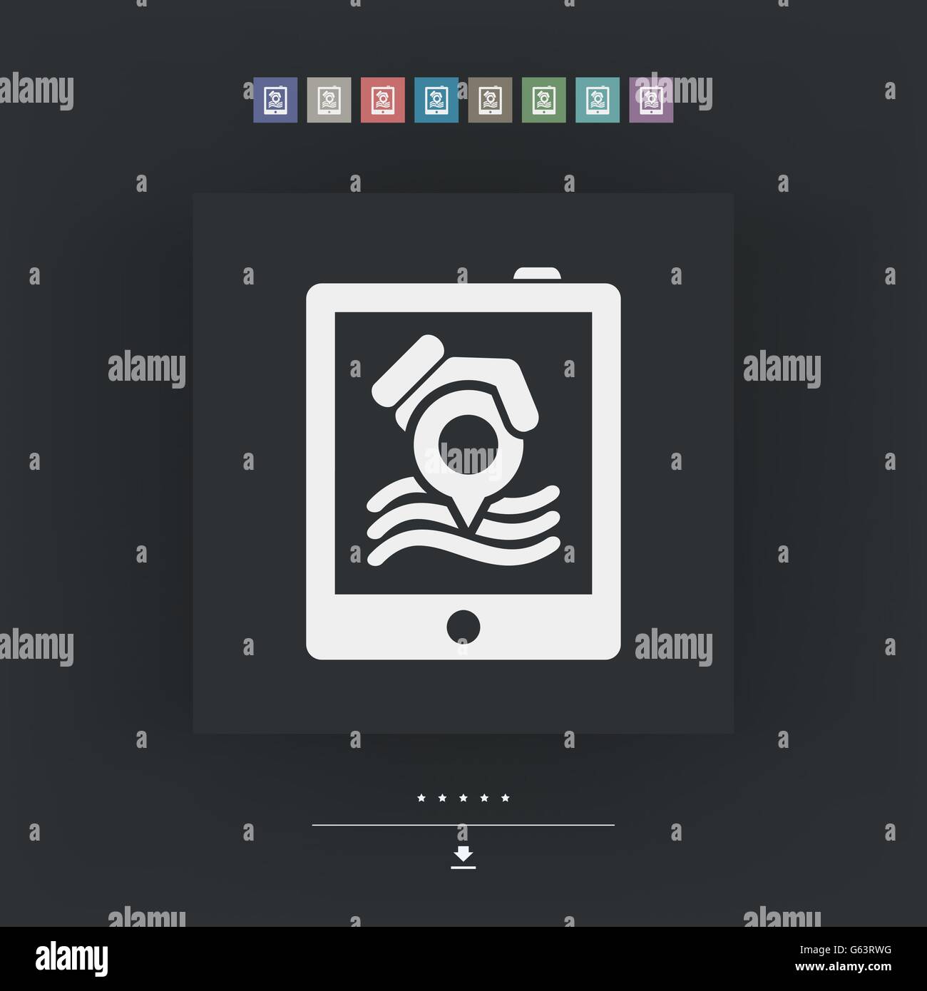 Sea map pointer Stock Vector Image & Art - Alamy