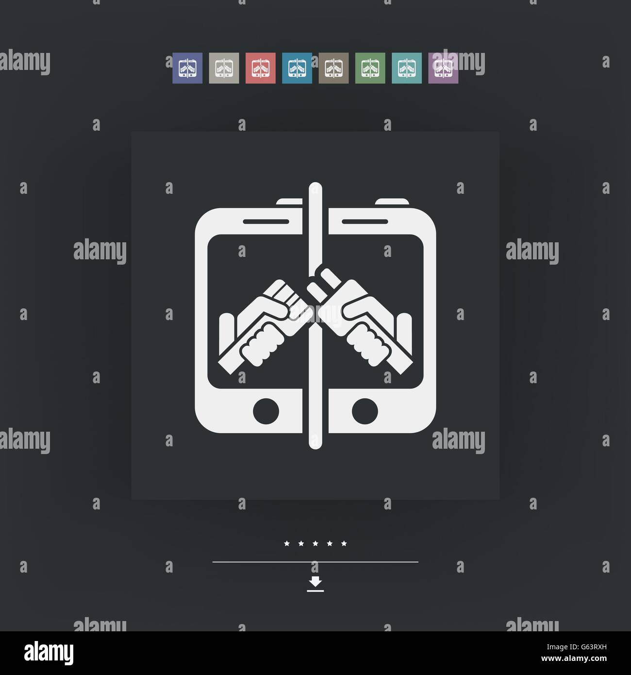 Disconnected phone Stock Vector Images - Alamy