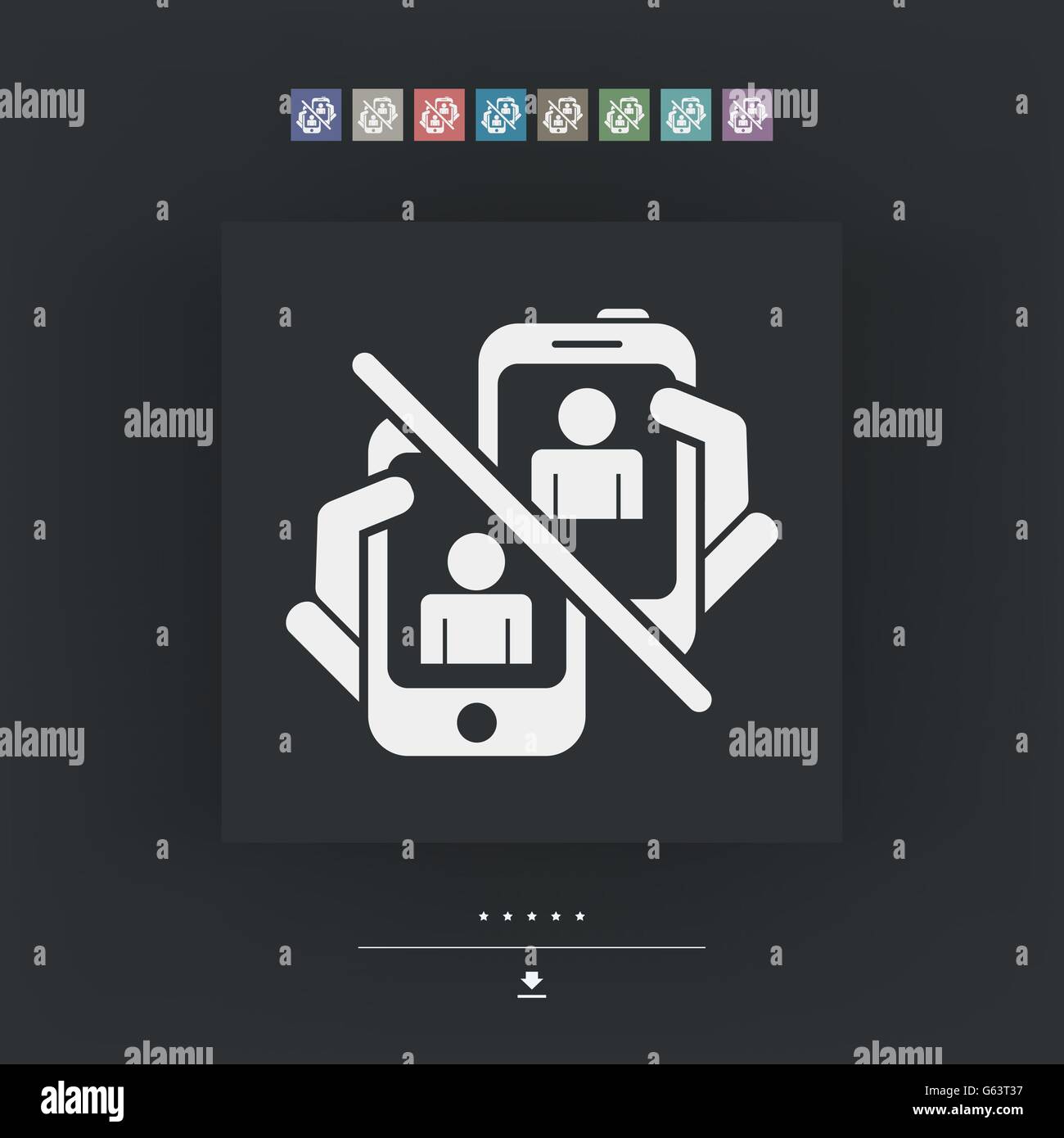 Mobile chat icon Stock Vector Image & Art - Alamy