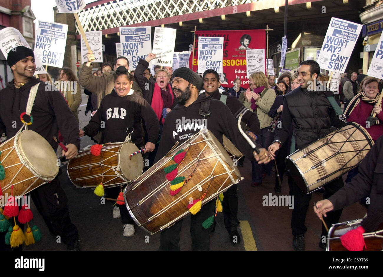 Education protest drum placard banner percussion band hi-res stock ...