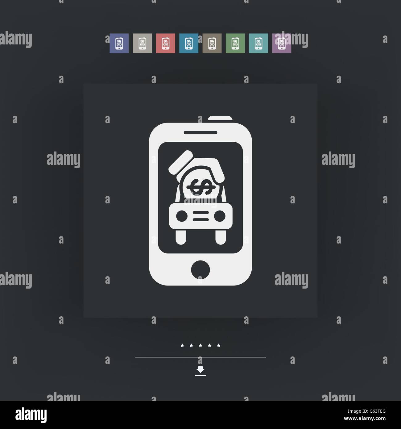 Automotive mobile icon Stock Vector Image & Art - Alamy