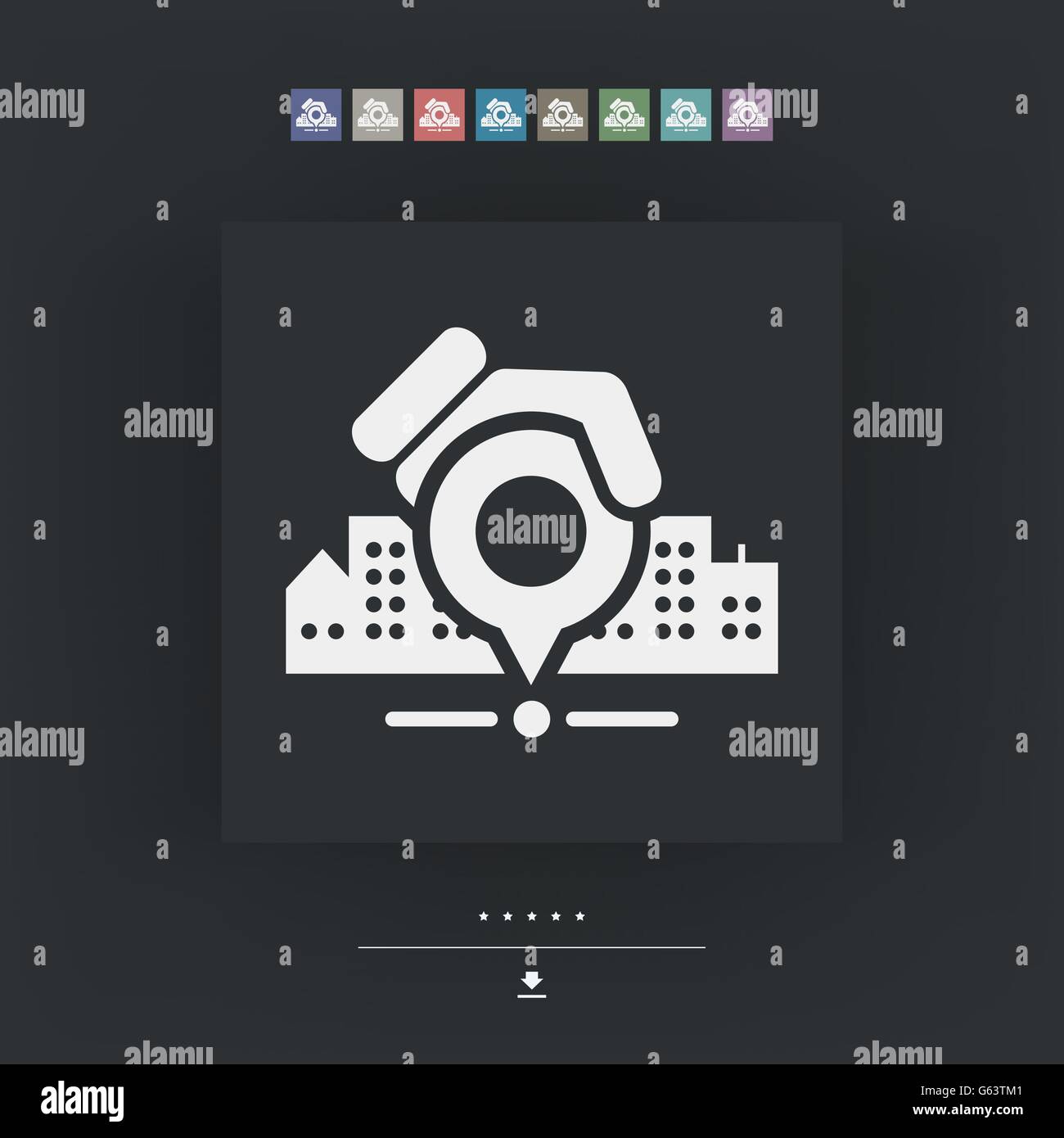 City map icon Stock Vector Image & Art - Alamy
