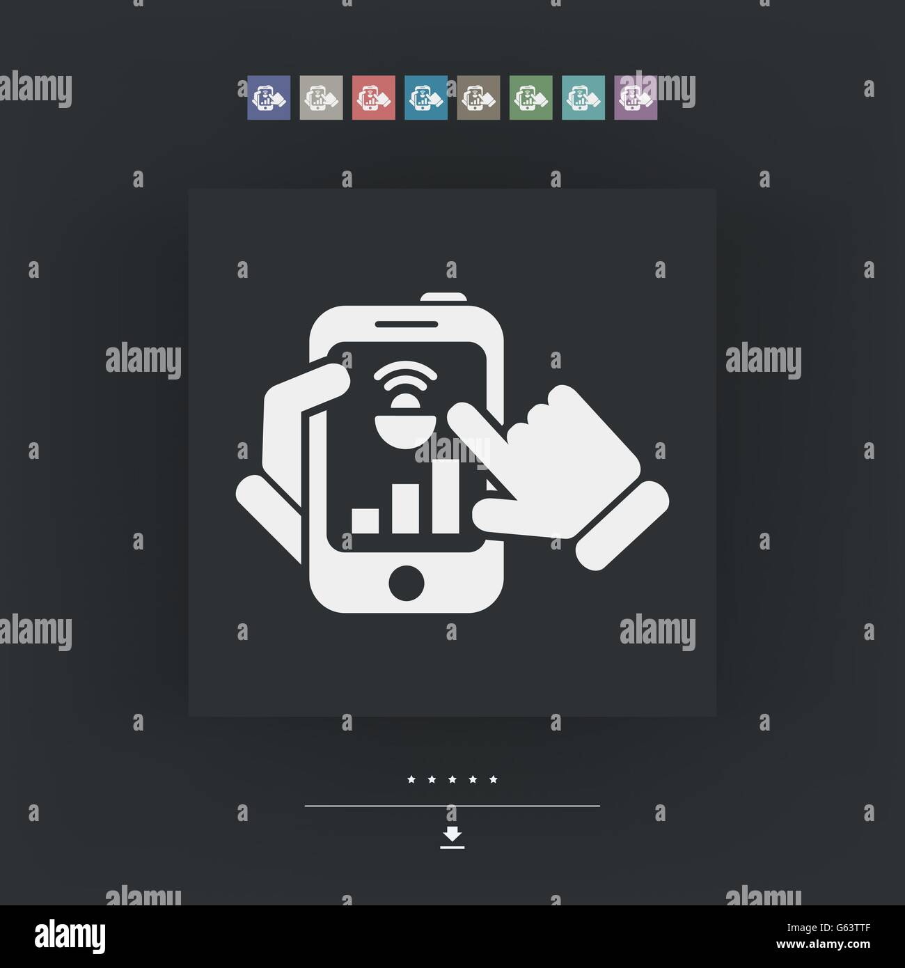 Smartphone connection icon Stock Vector Image & Art - Alamy