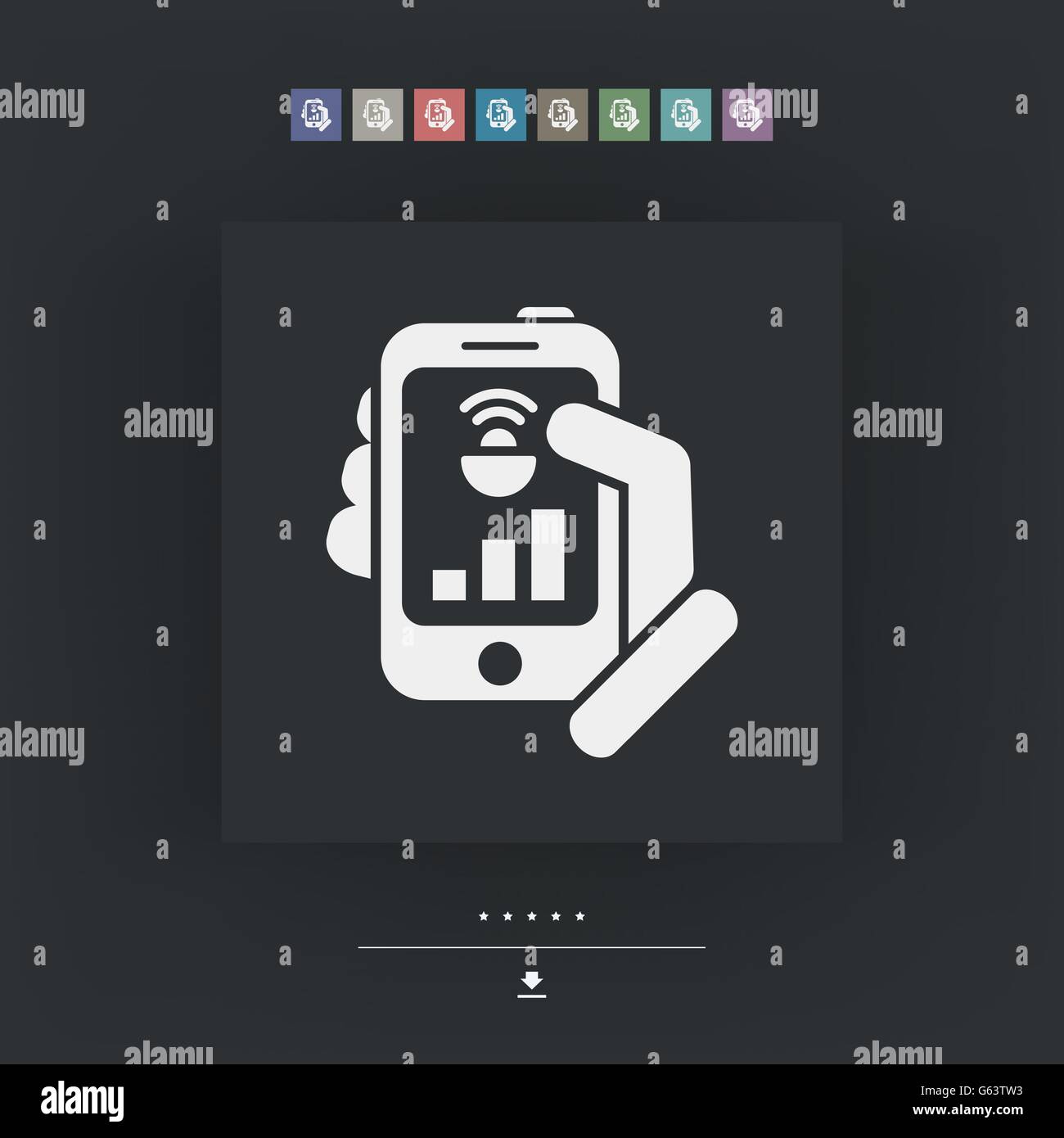 Smartphone connection icon Stock Vector Image & Art - Alamy
