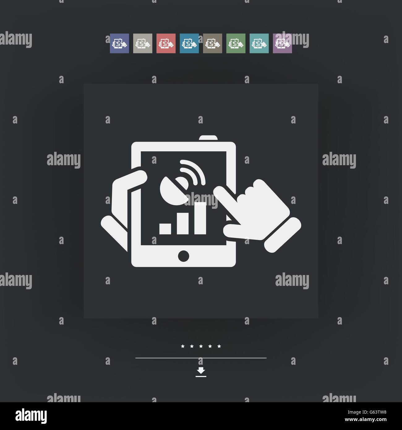 Computer tablet cafe Stock Vector Images - Alamy