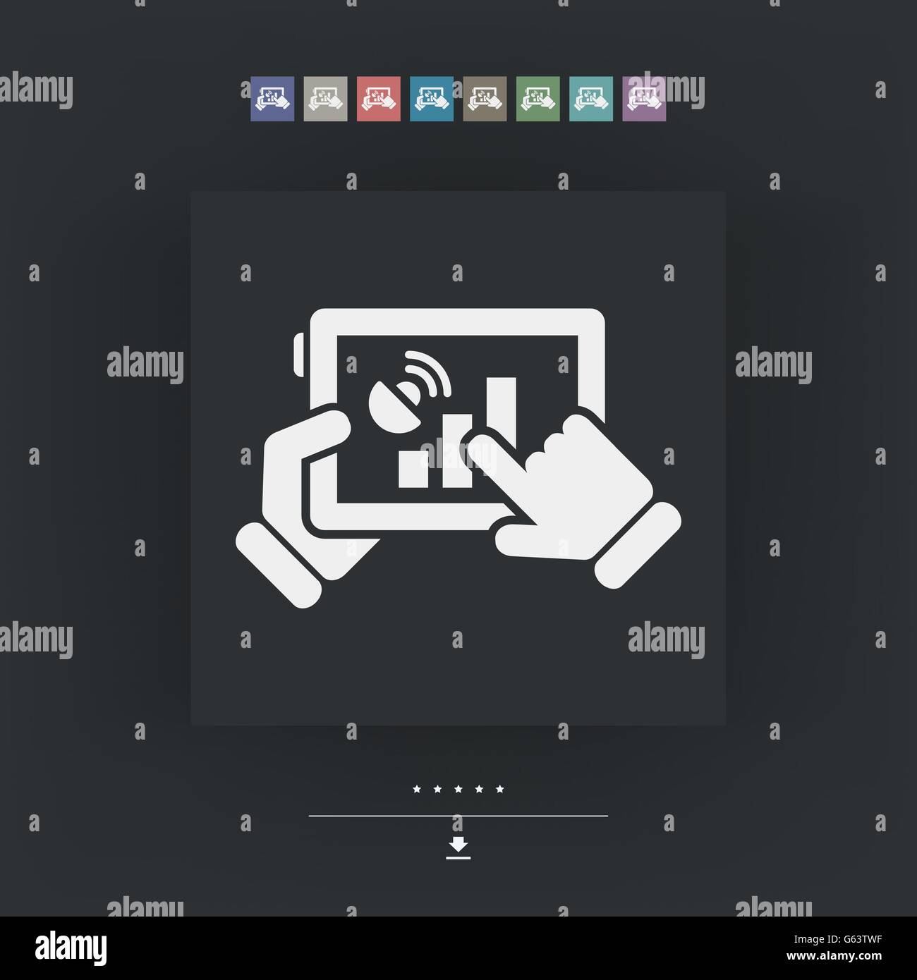 Tablet connection icon Stock Vector Image & Art - Alamy