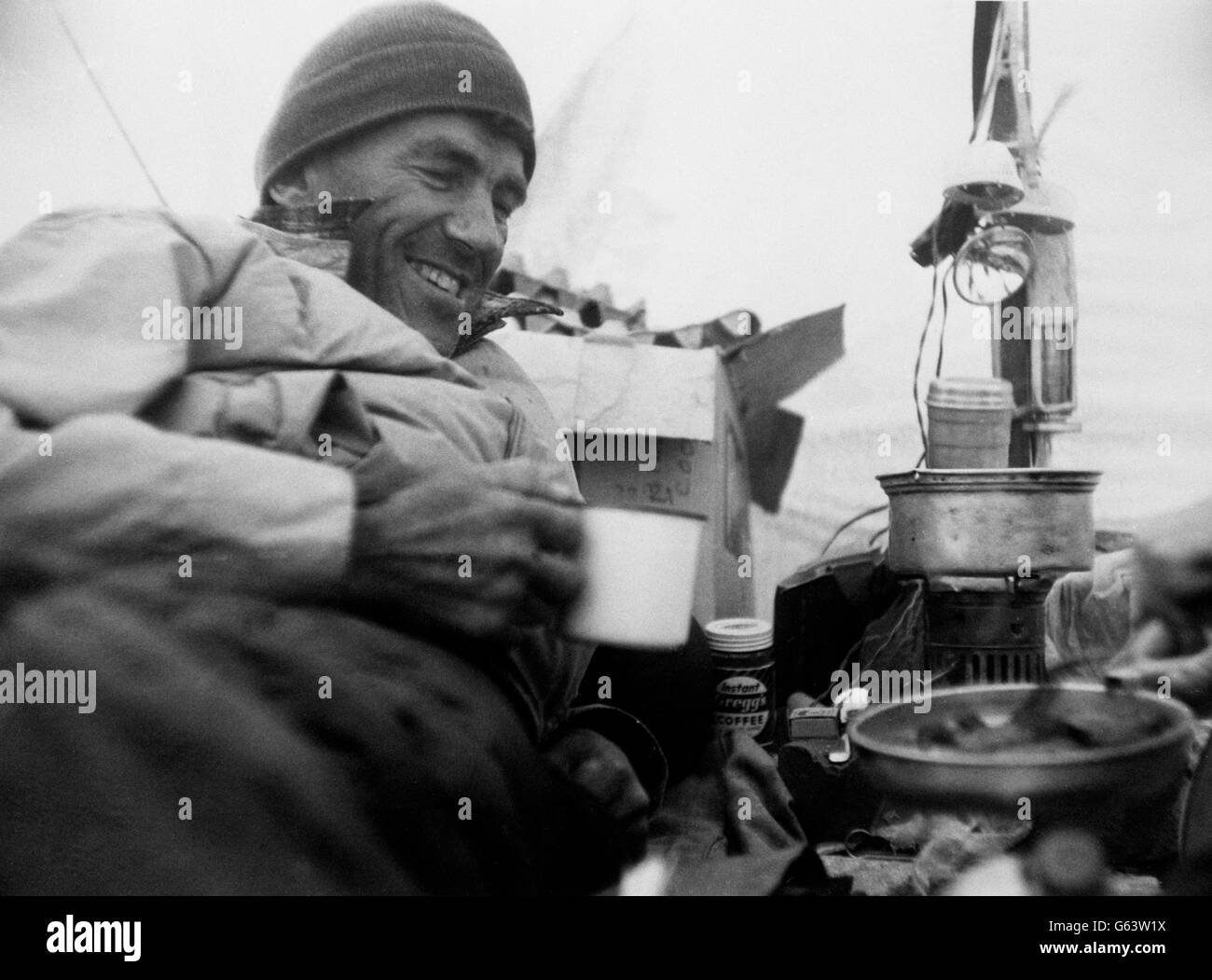 Mountaineering - Sir Edmund Hillary - Mount Annette, New Zealand Stock ...