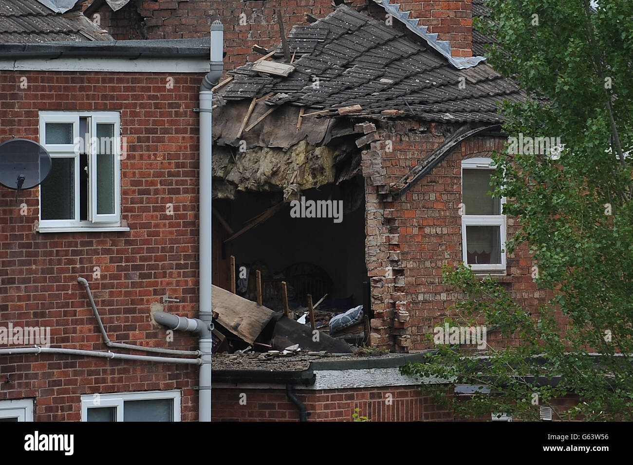Newark that was destroyed in an explosion hi-res stock photography and ...