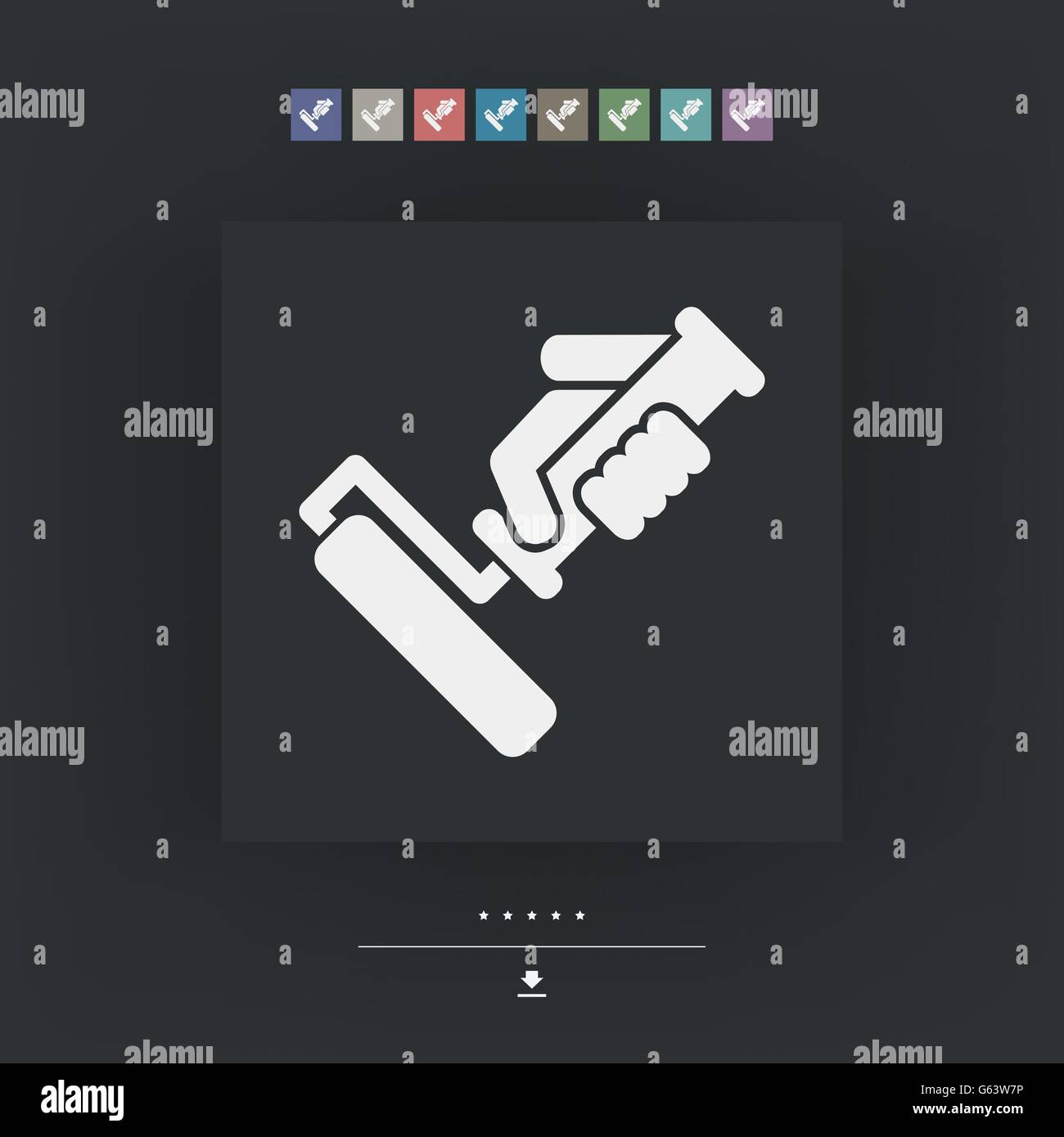 Painter roll icon Stock Vector Image & Art - Alamy
