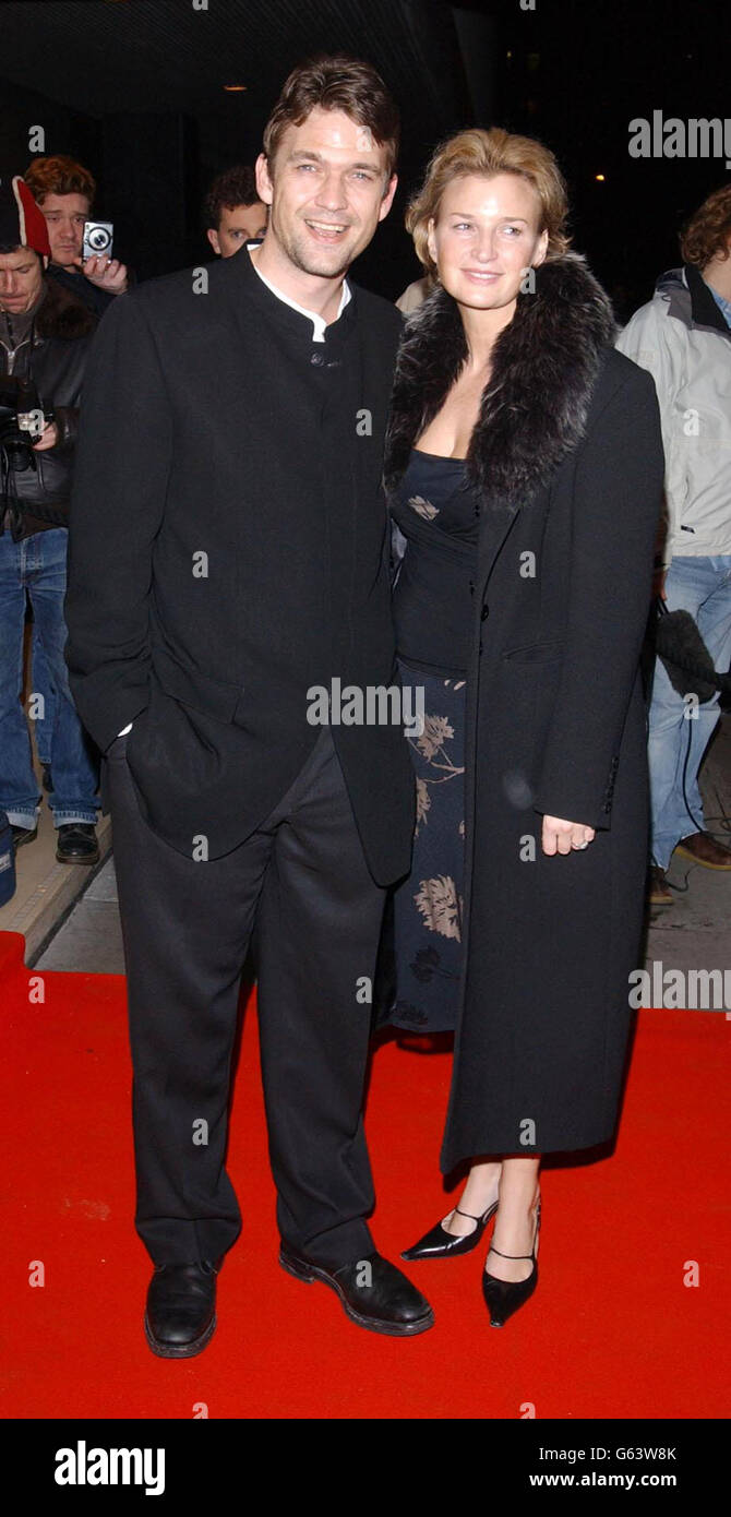 Actor Dougray Scott & his wife Sarah Travis arriving at Sanderson ...