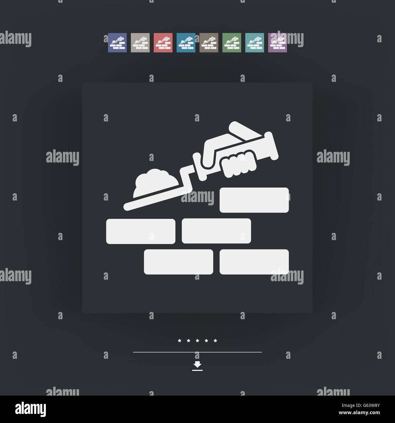 Mason building wall Stock Vector Images - Alamy