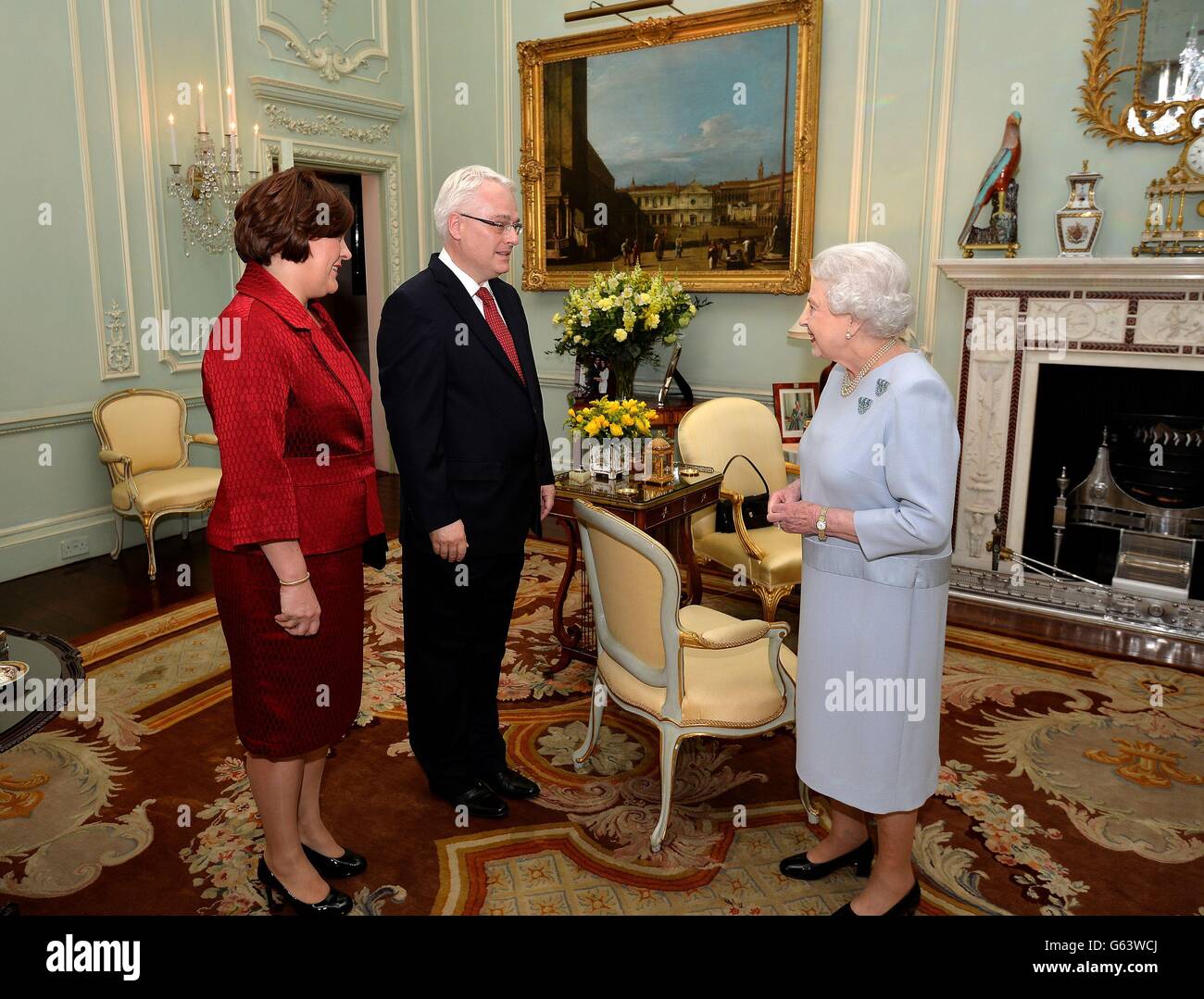 Queen President Croatia Stock Photo - Alamy