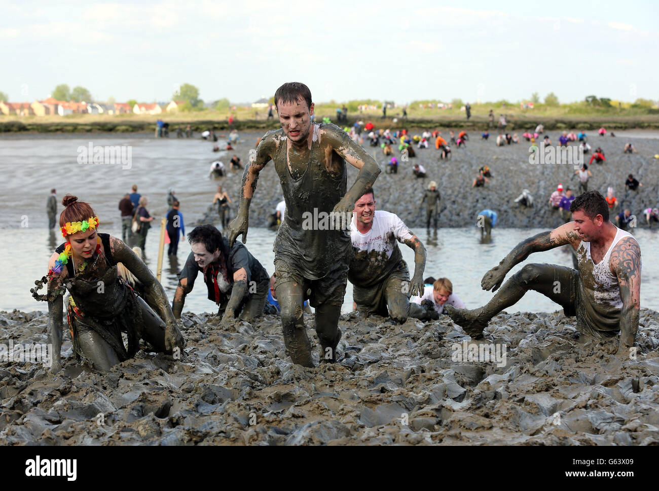 Maldon Mud Race Stock Photo - Alamy