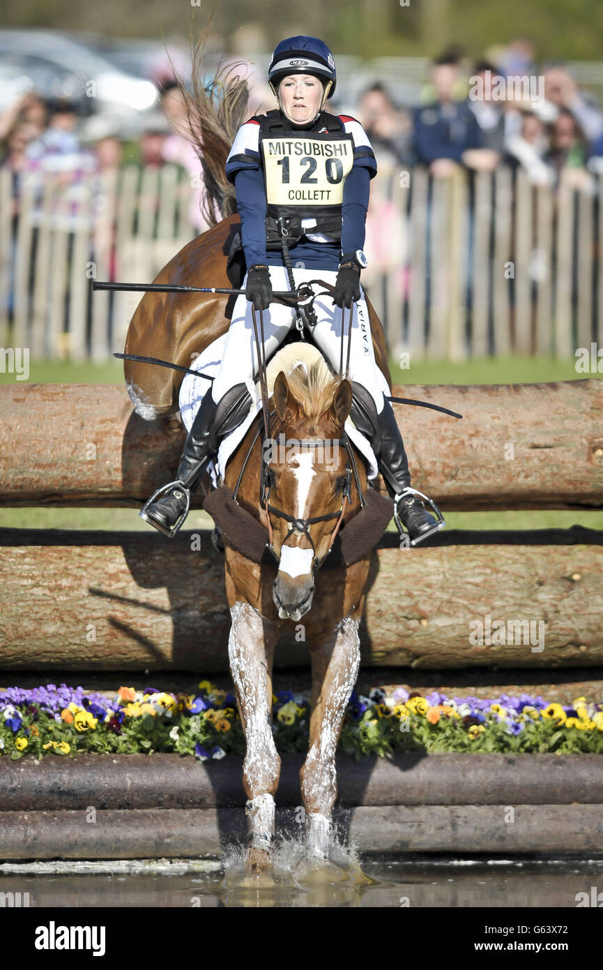Great Britain's Laura Collett on Noble Bestman jumps into the Lake in ...