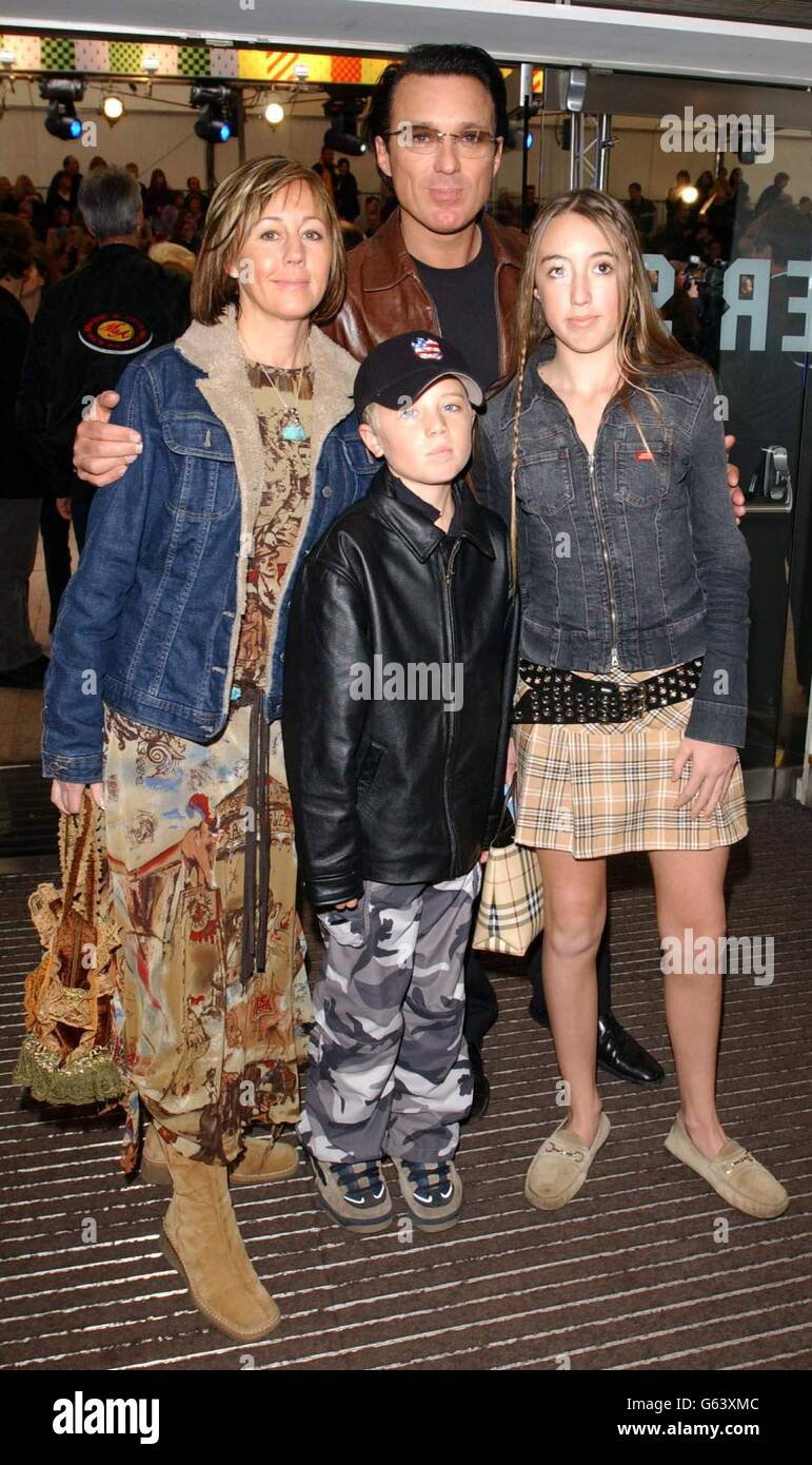 Actor Martin Kemp, his wife Shirley and their children arrive for the ...