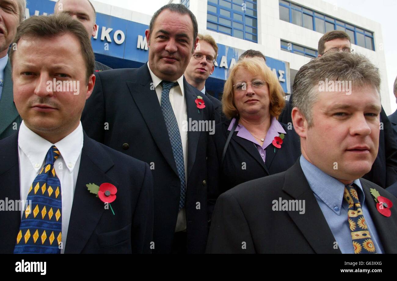British planespotters from left paul and lesley coppin from mildenhall ...