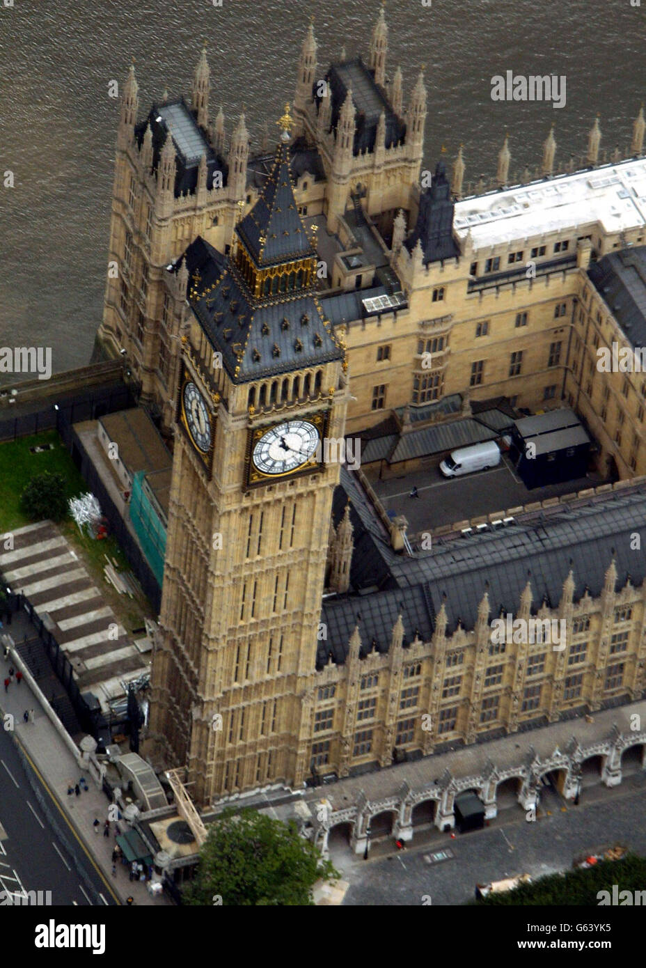 Aerial view of Big Ben Stock Photo - Alamy