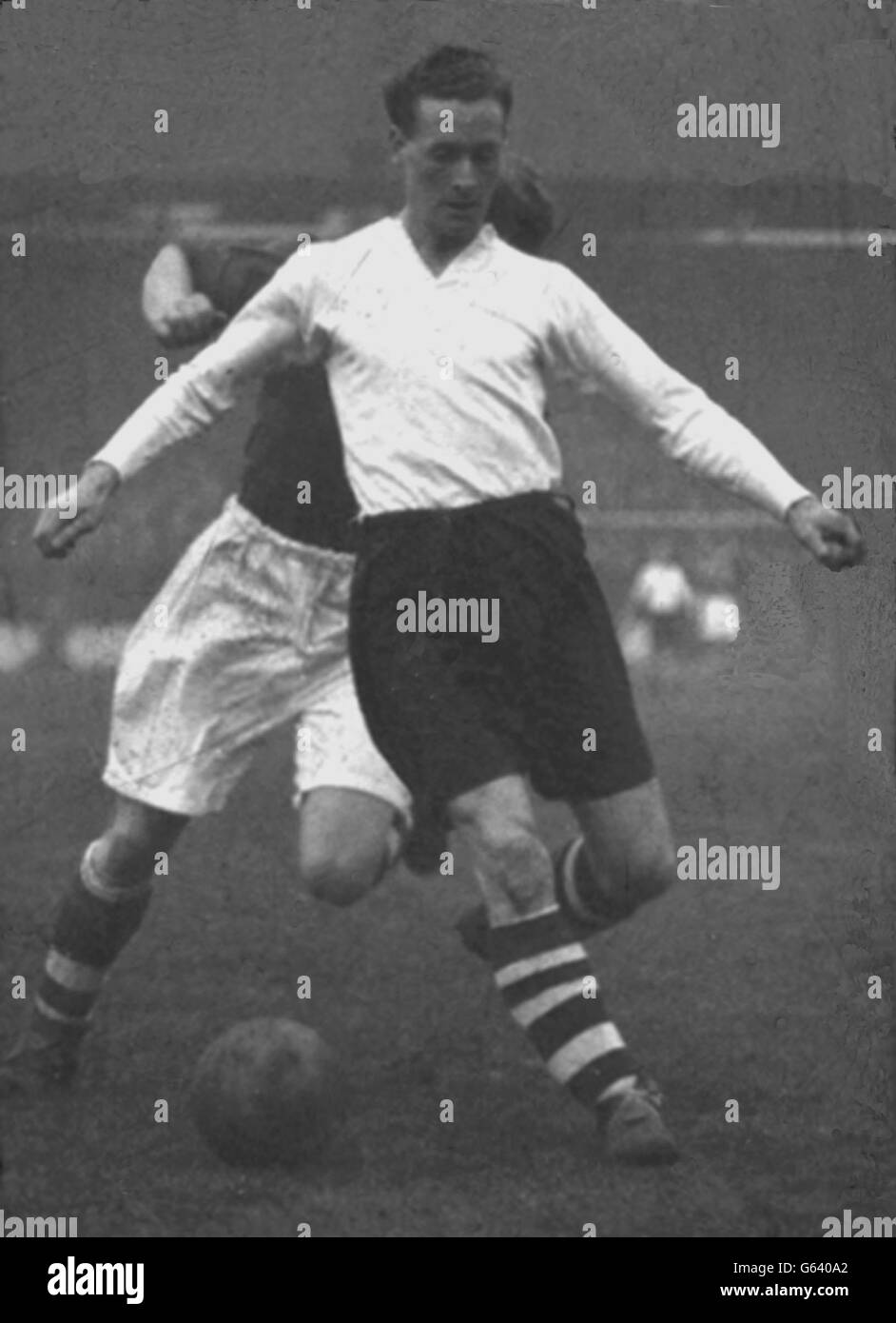 A recent action picture of Thomas Finney, Preston North End's English ...
