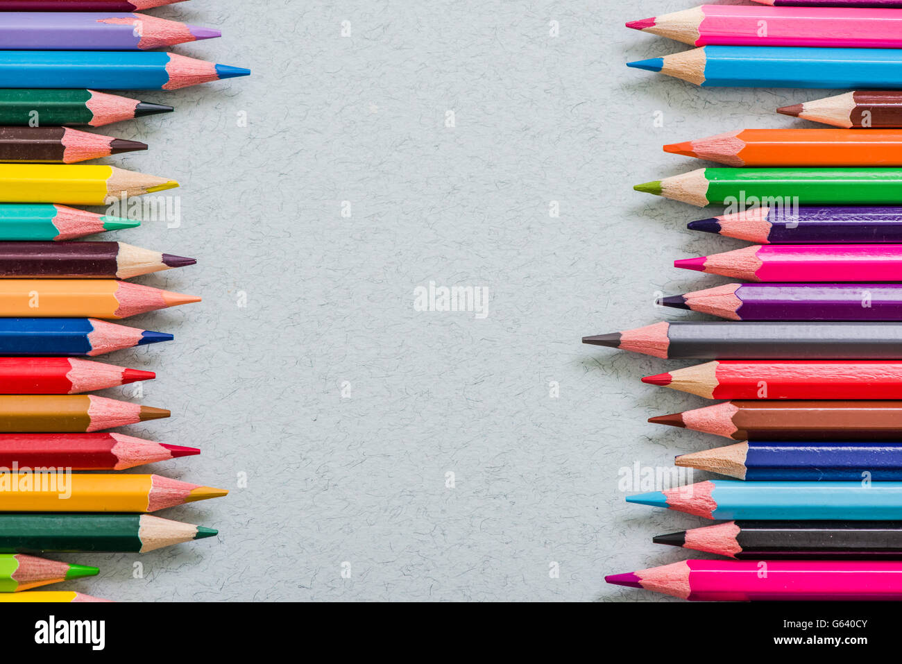 drawing pencils background with copy space Stock Photo - Alamy