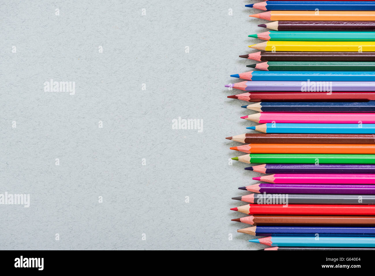 pencils border background on drawing papper Stock Photo - Alamy