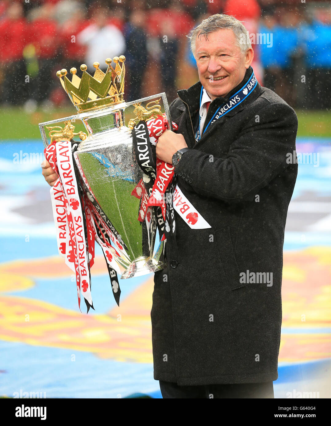 Sir alex ferguson premier league trophy hi-res stock photography and ...