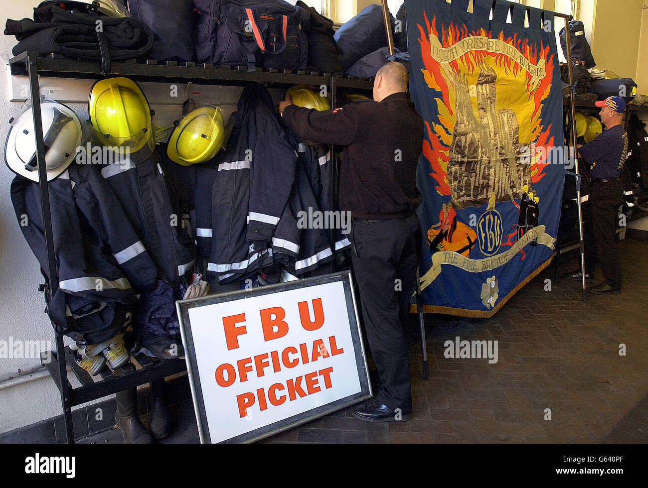 Fire Brigade Strike Stock Photo - Alamy