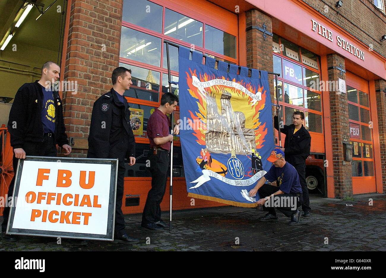 Fire Brigade Strike Stock Photo - Alamy