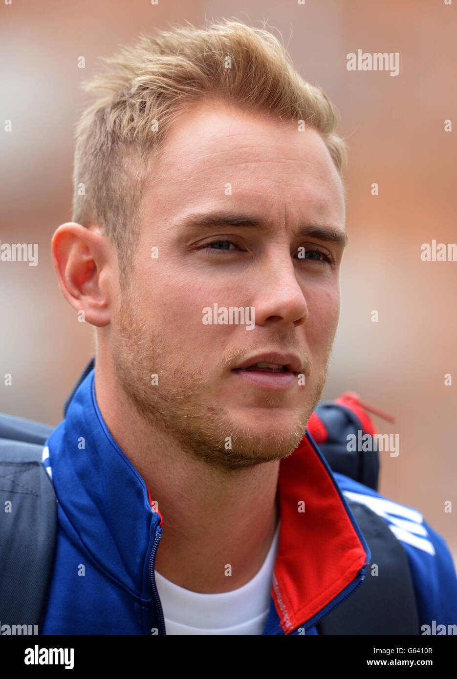 England's Stuart Broad during a nets session at Lords Cricket Ground ...