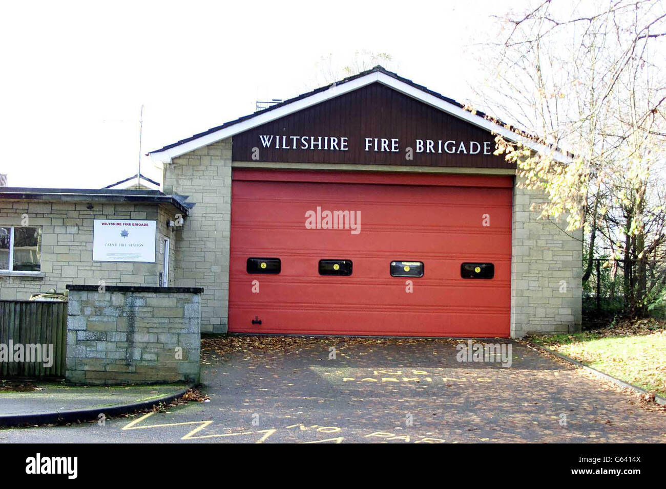 Calne Fire Station, Wiltshire, where five picketing officers broke ...