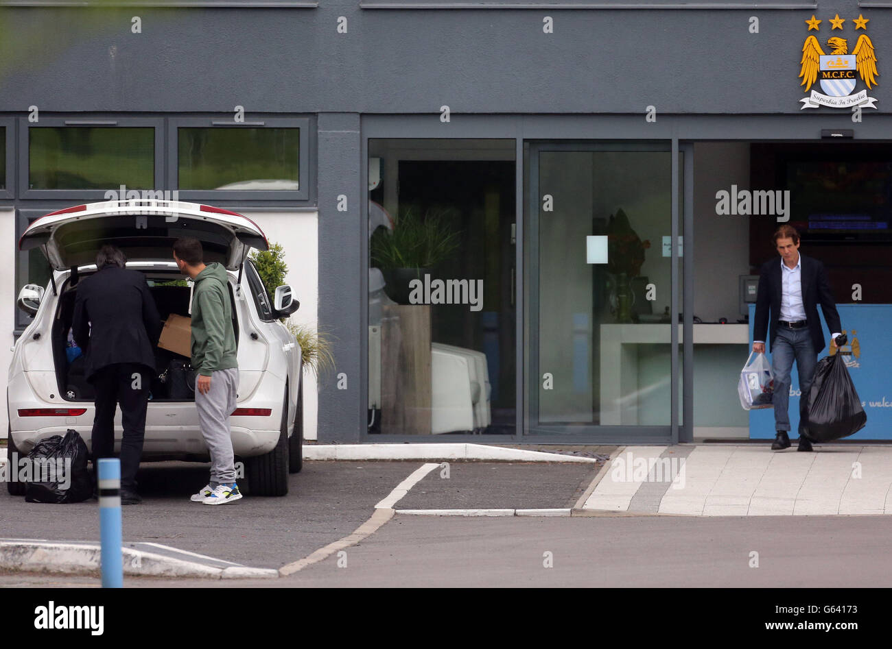 Fausto salsano right leaves carrington training ground hi-res stock ...