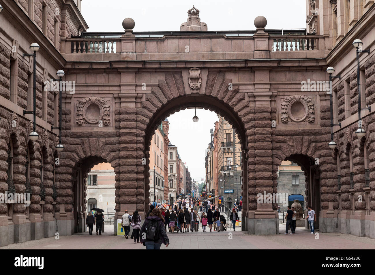 Gamla Stan Historical Buildings Downtown Stockholm Sweden Stock Photo ...