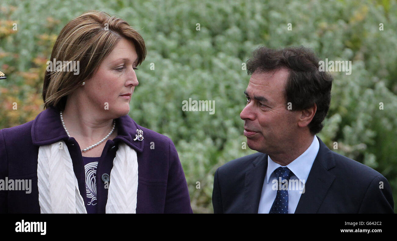 Adrian Donohoe's wife Caroline chats with Justice Minister Alan Shatter ...