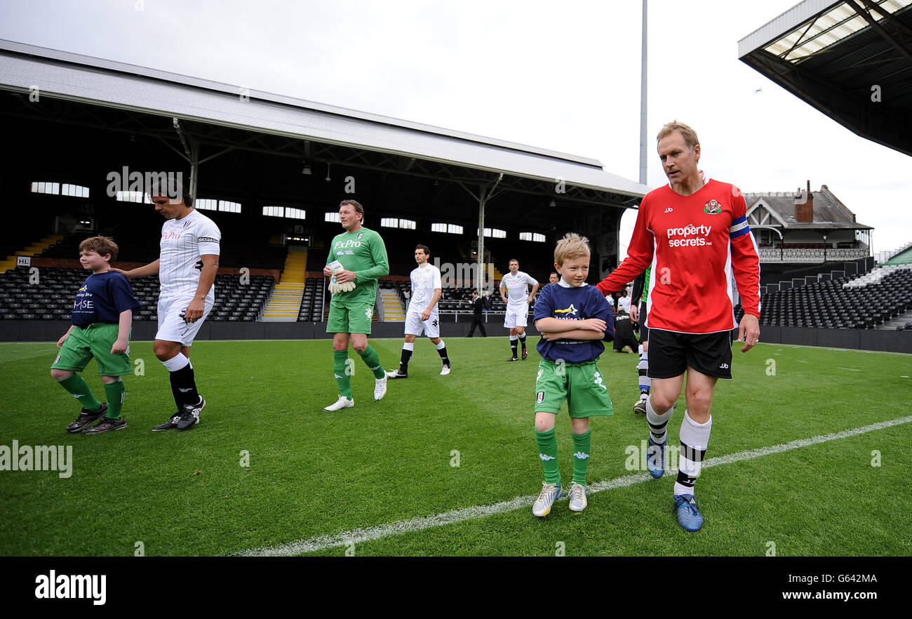 Sealand All Stars Captain John Scales (right) leads his team out ...