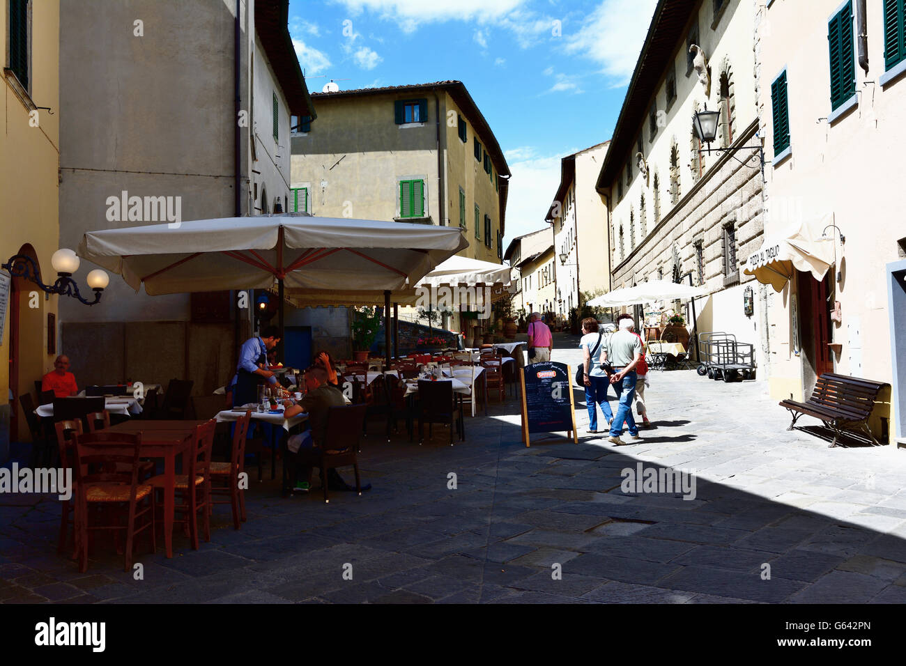 Typical restaurant. Castellina in Chianti, Siena, Tuscany, Italy ...