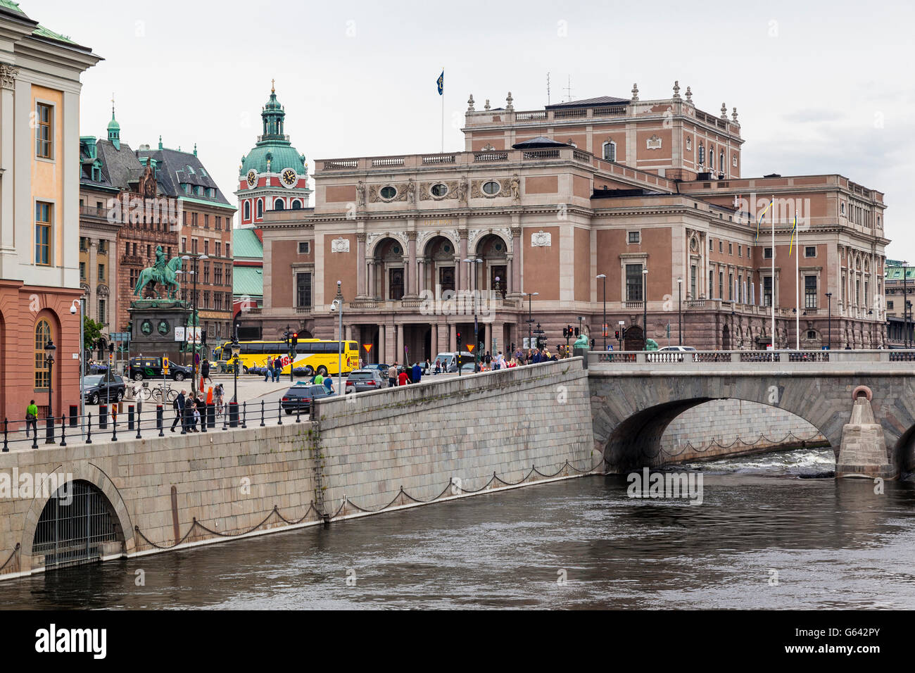 Gamla Stan Historical Buildings Downtown Stockholm Sweden Stock Photo ...