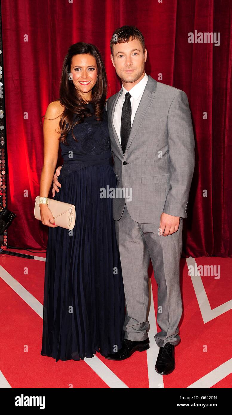 Marc Baylis and guest arriving for the 2013 British Soap Awards at ...