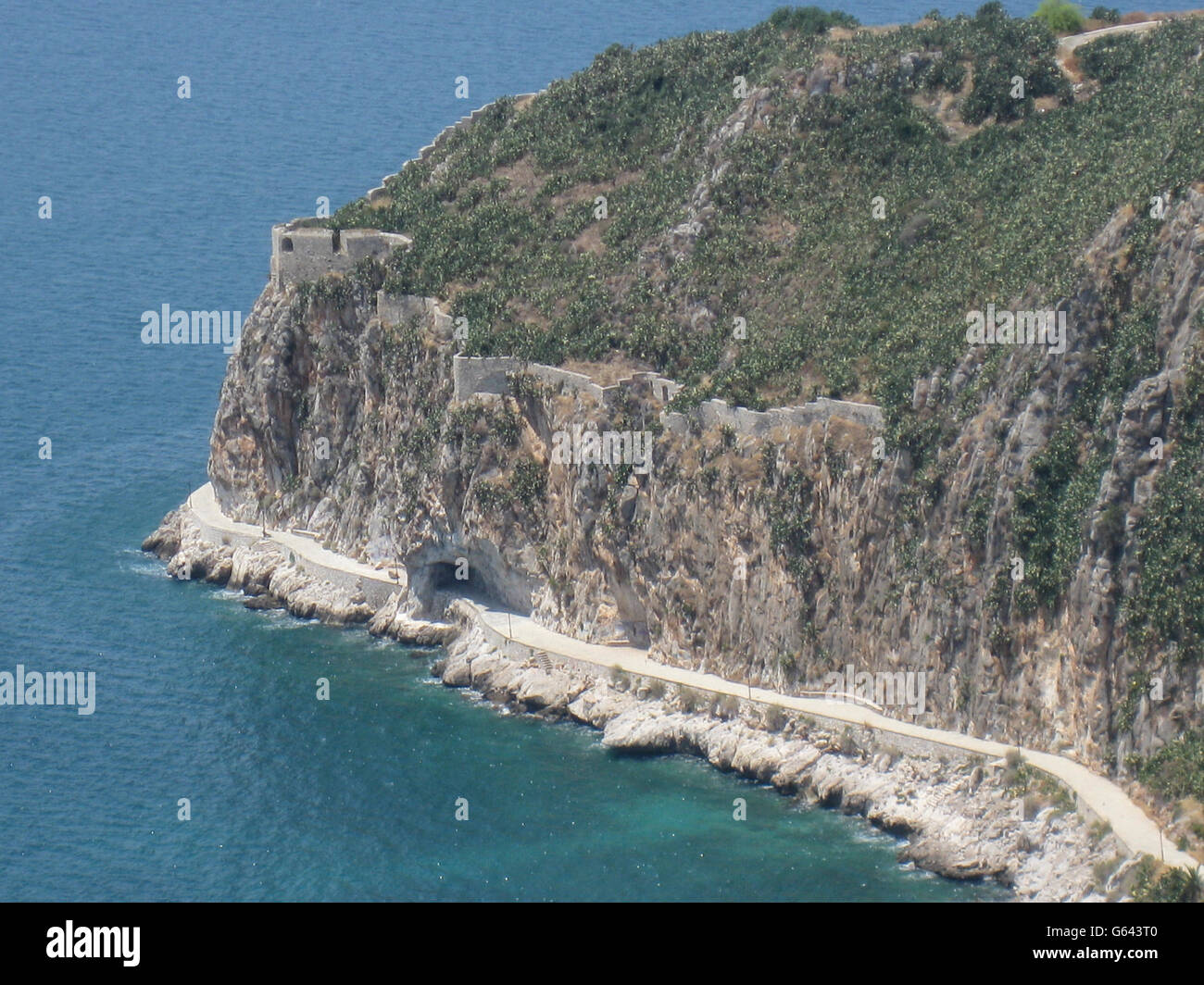 Castle Nafplio Peloponnese, Greece Stock Photo - Alamy