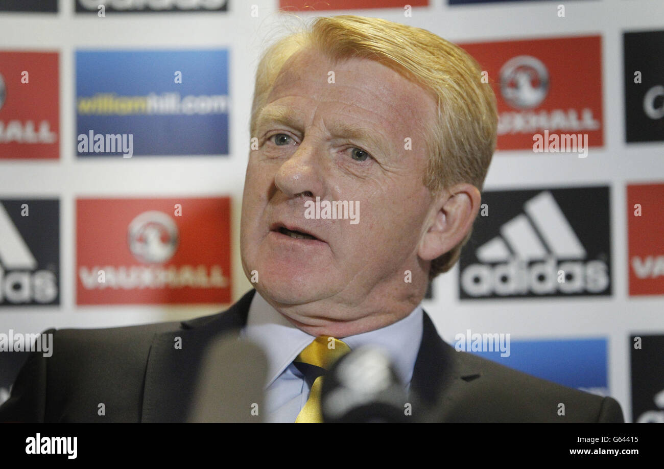 Scotland national coach gordon strachan team announcement hampden park ...