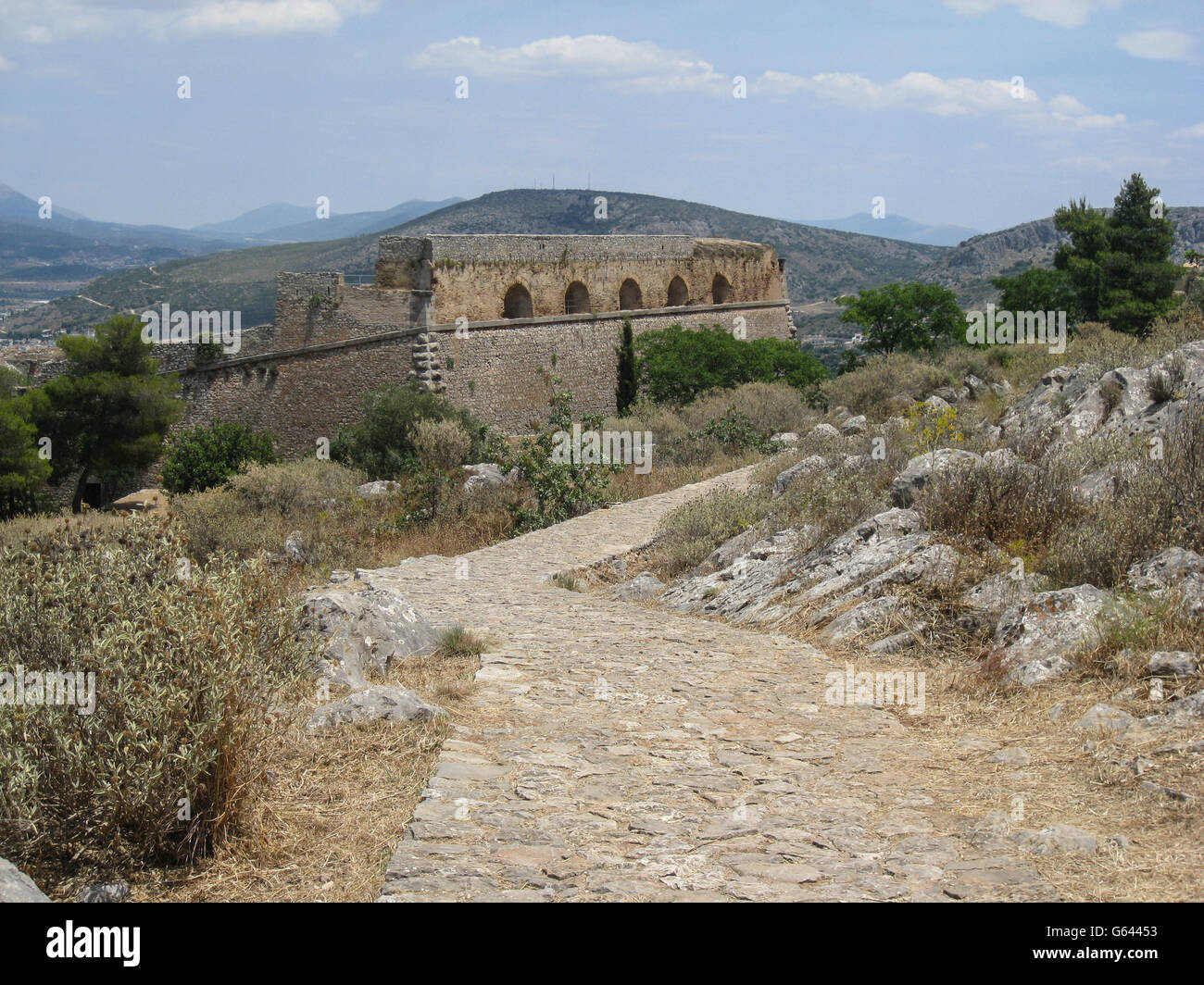 Castle Nafplio Peloponnese, Greece Stock Photo - Alamy