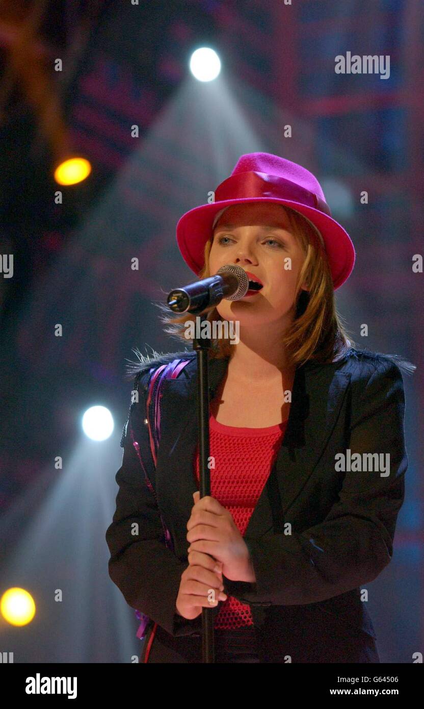 Sinead Quinn, one of the three students up for eviction, singing for ...