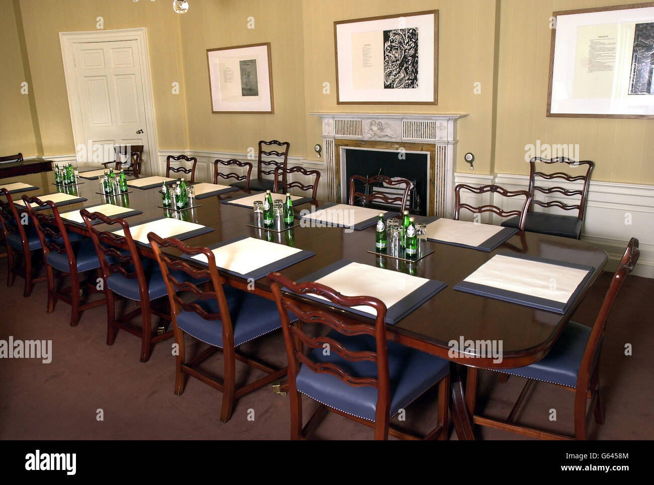 Bute House cabinet room Stock Photo - Alamy