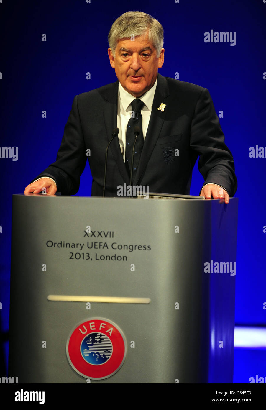 Soccer - XXXVII Ordinary UEFA Congress - Grosvenor House Hotel Stock ...