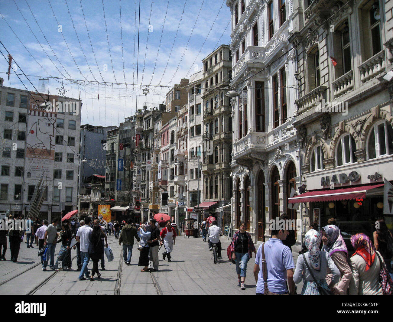 Taksim Historical Buildings, Istanbul, Turkey Stock Photo - Alamy
