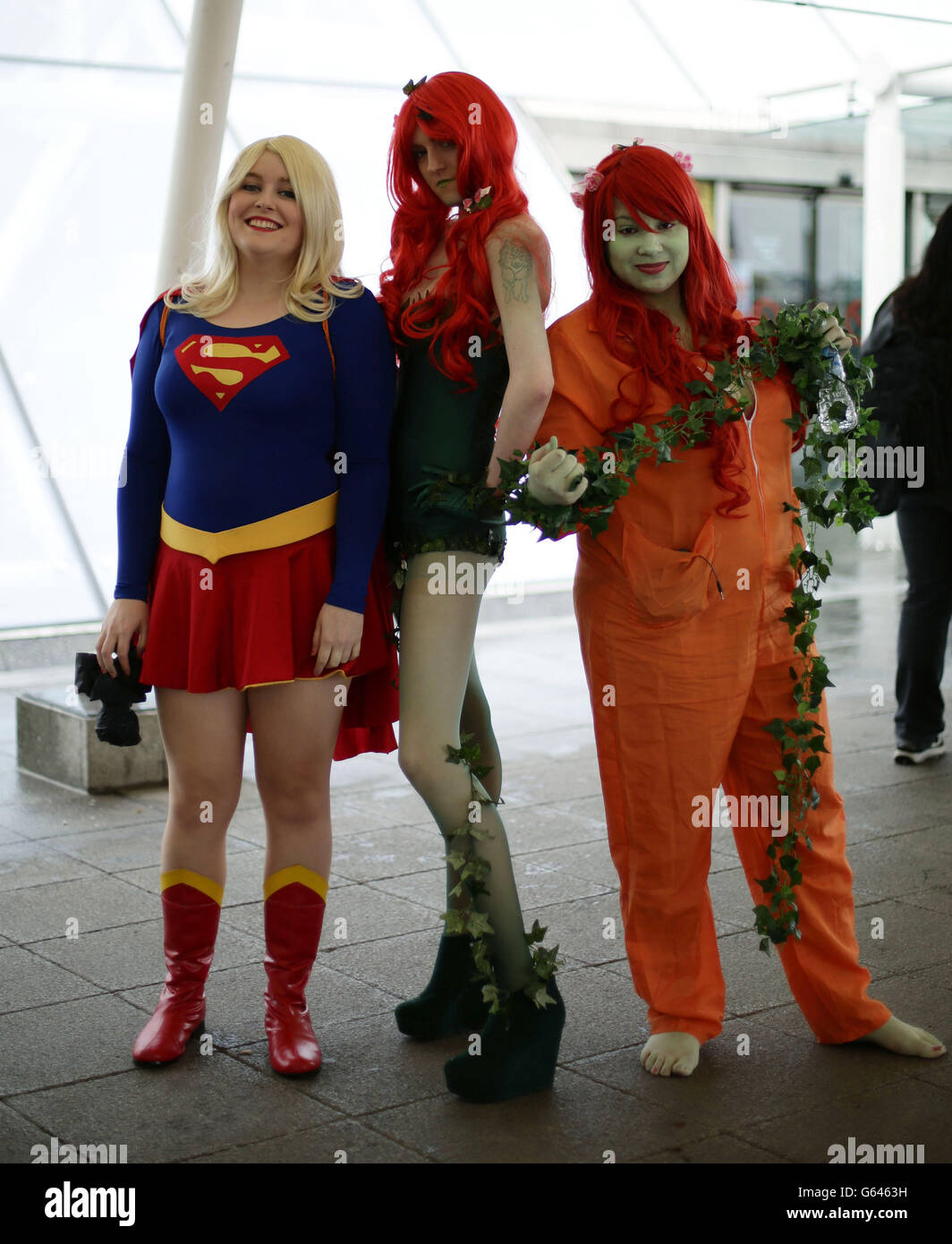 People in costume attending the mcm london comic con hi-res stock ...