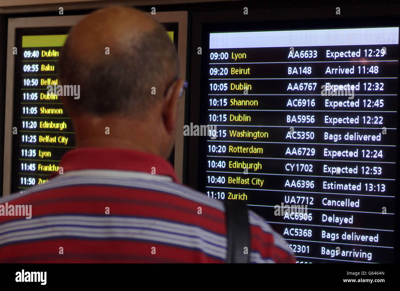 BA plane makes emergency landing Stock Photo - Alamy