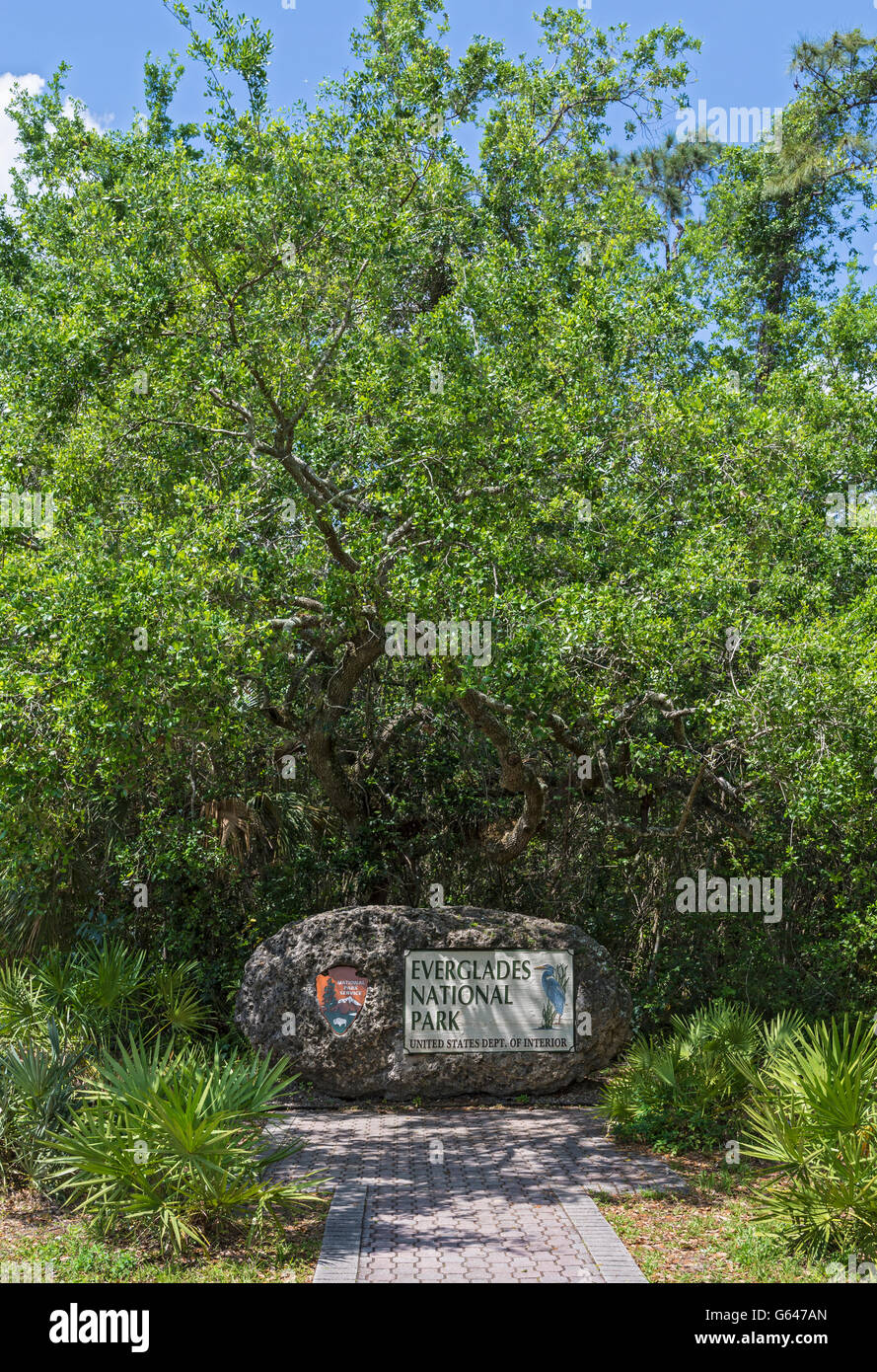Everglades national park sign florida hi-res stock photography and ...