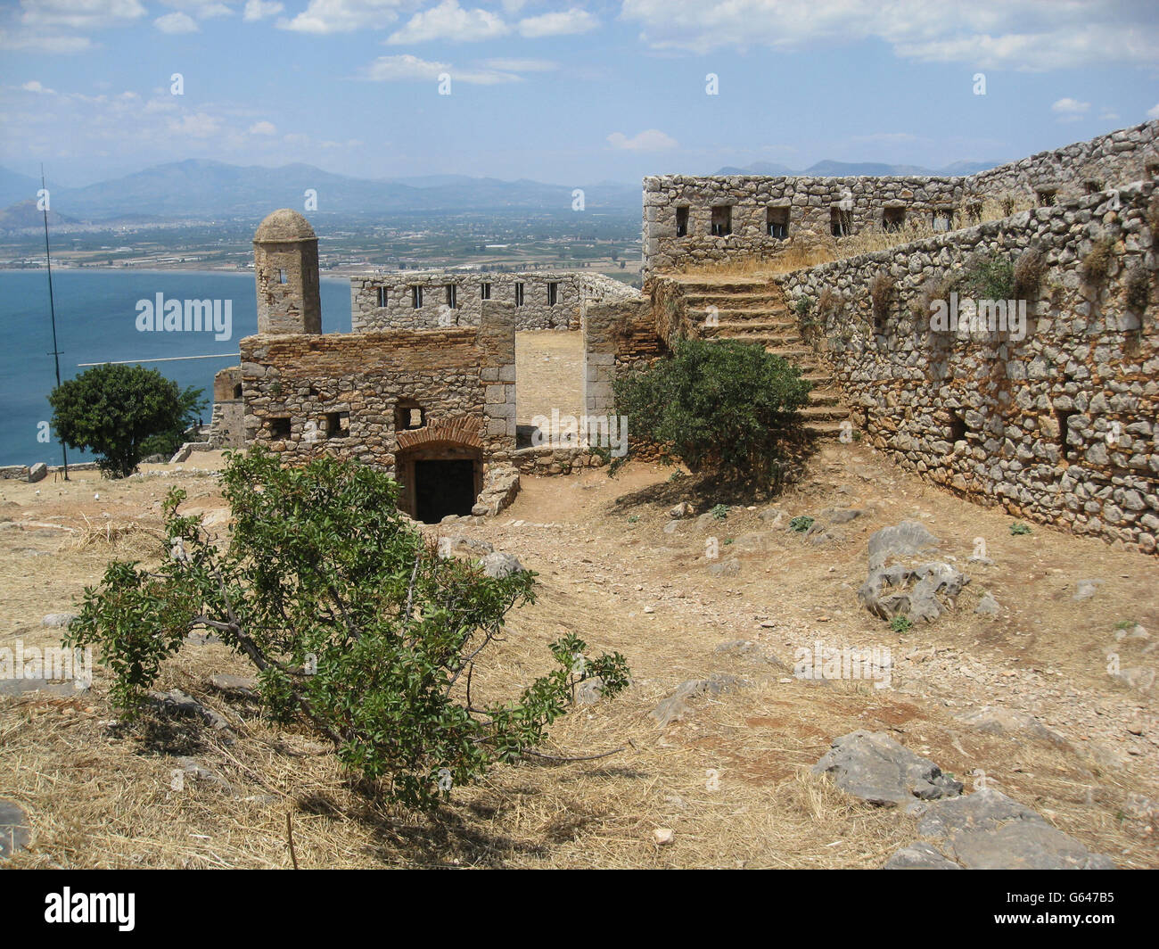 Castle Nafplio Peloponnese, Greece Stock Photo - Alamy