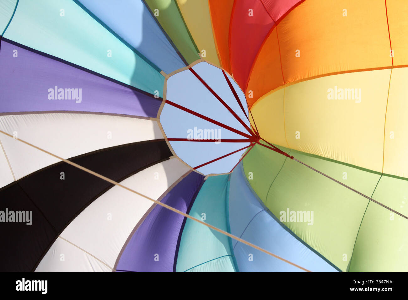 A background with an abstract view of a colorful parachute Stock Photo ...