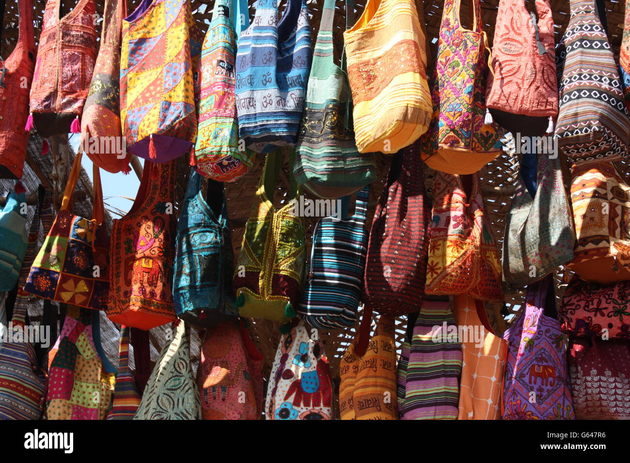 Ethnic Indian bags Stock Photo - Alamy