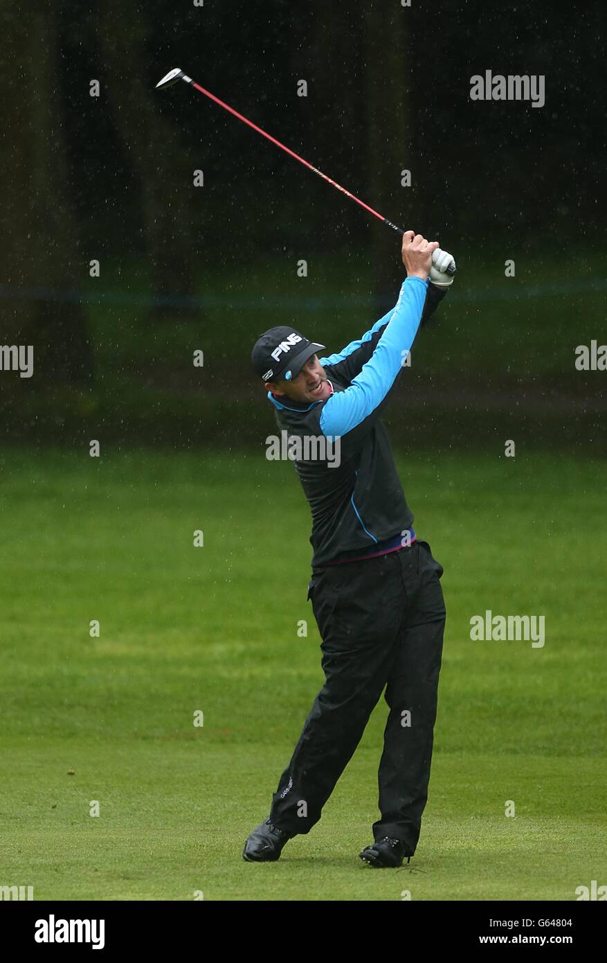 Englands paul streeter day two bmw pga championship hi-res stock ...